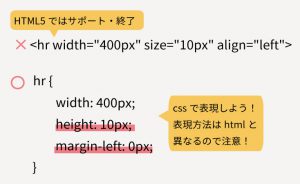 hrタグとは？CSSでの設定方法や使うタイミングについて解説！ | ウェブカツBLOG