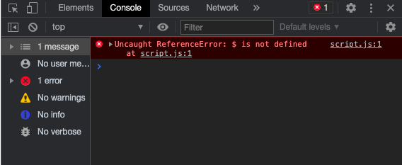 jQueryのエラーが出た時のよくある原因と対処方法【初心者向け】 | ウェブカツBLOG
